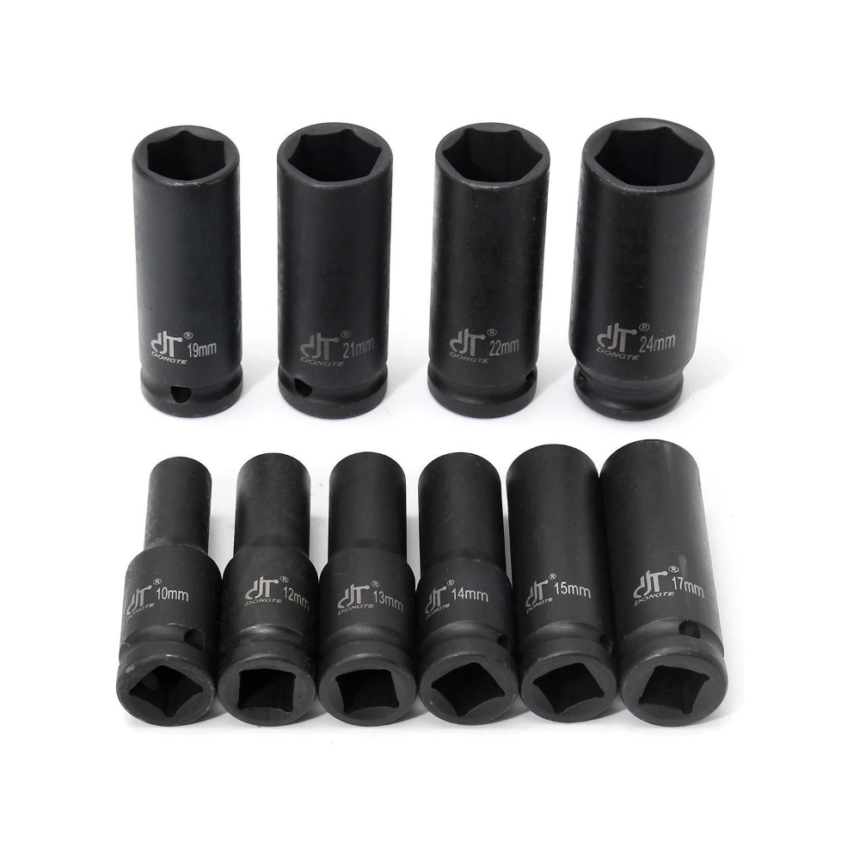 10 PARÇA LOKMA TAKIMI 1/2 DONGTE UZUN SİYAH LOKMA SETİ | SB YAPI MARKET